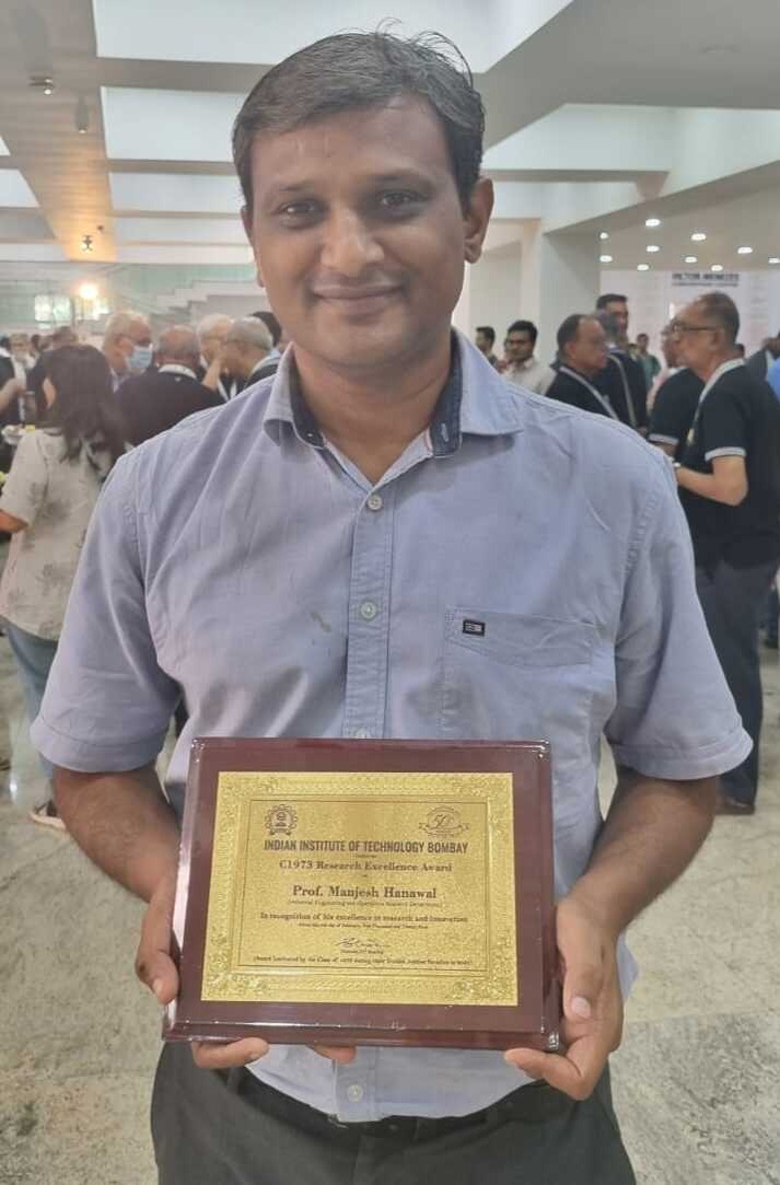 Manjesh Hanawal awarded for research excellence | IEOR @ IIT Bombay